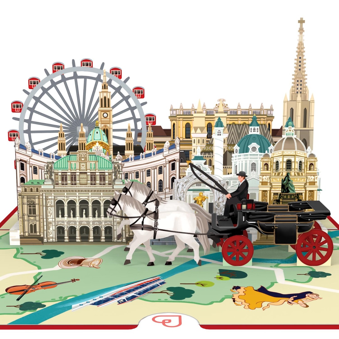 Pop-up Card Vienna - Vienna Travel Voucher for Women & Men, Special ...