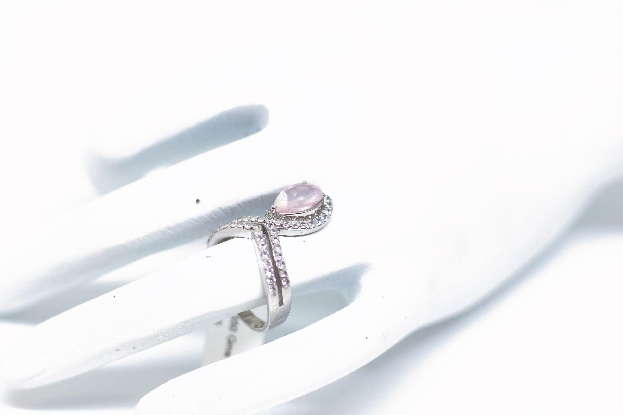 NATURAL ROSE QUARTZ Ring , Wedding Engagement Ring , Bridal Jewelry ...