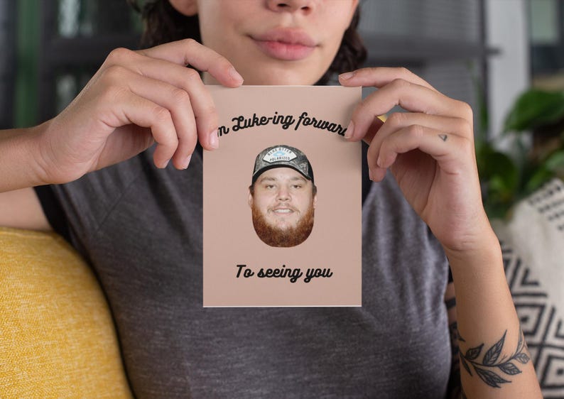 Luke Combs Card, Greeting Card, Birthday Card, Morgan Wallen, Beautiful ...