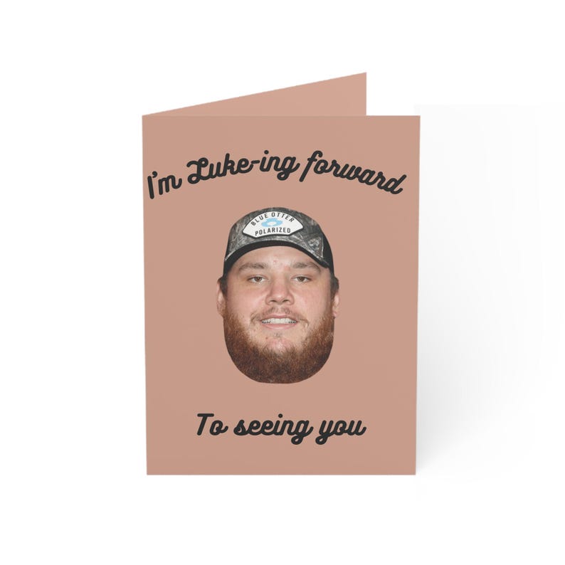 Luke Combs Card, Greeting Card, Birthday Card, Morgan Wallen, Beautiful ...