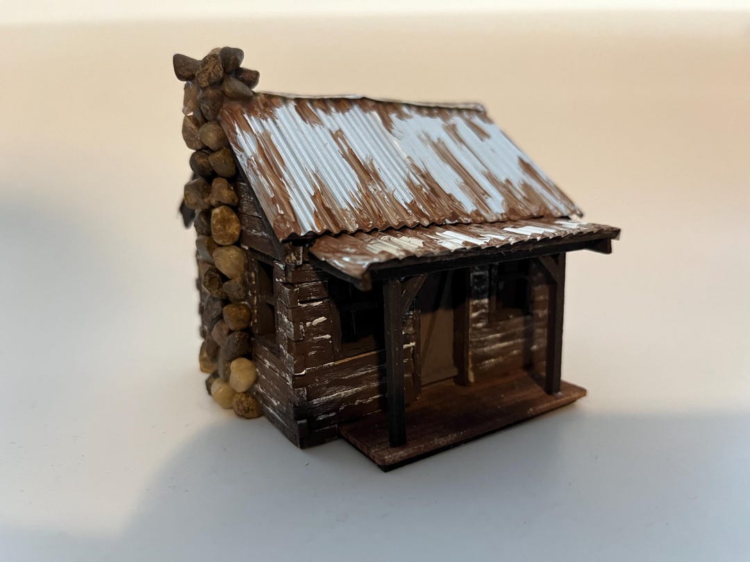 Miniature Rustic Wood Cabin...n Gauge - Etsy
