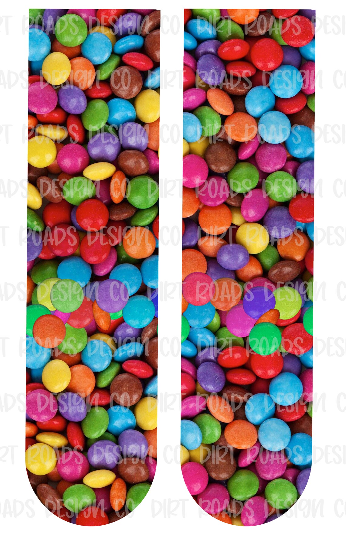 Socks Digital Design Template Sock Sublimation Design Candy - Etsy