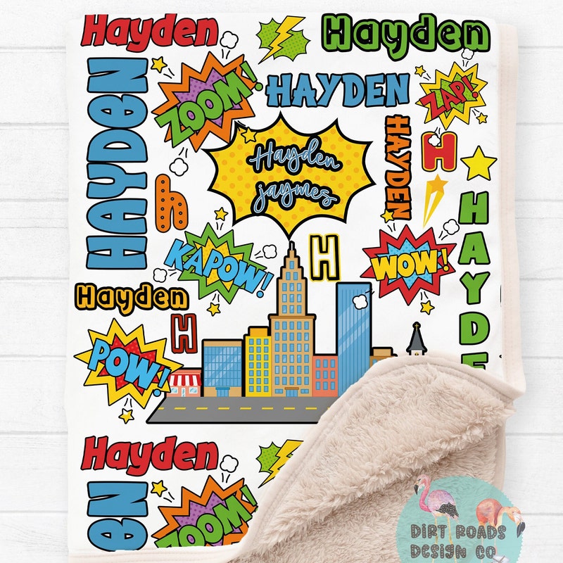 Baby Boy Comic Blanket - Etsy