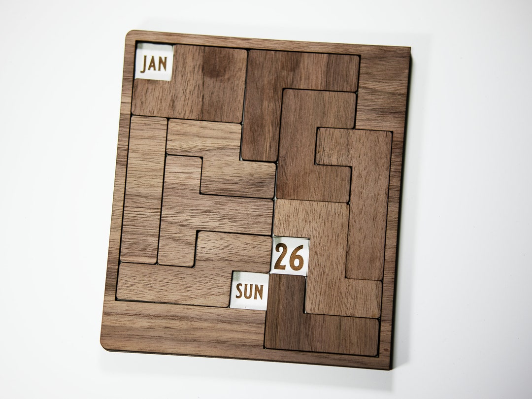 Infinite Daily Puzzle Calendar | Handcrafted Home Office Decor and ...