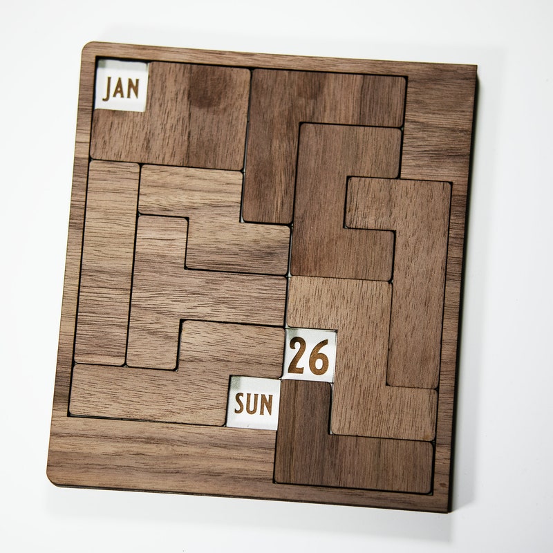 A Day Calendar Puzzle - Etsy UK