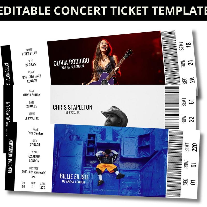 Free Fake Ticket Generator - Etsy Australia