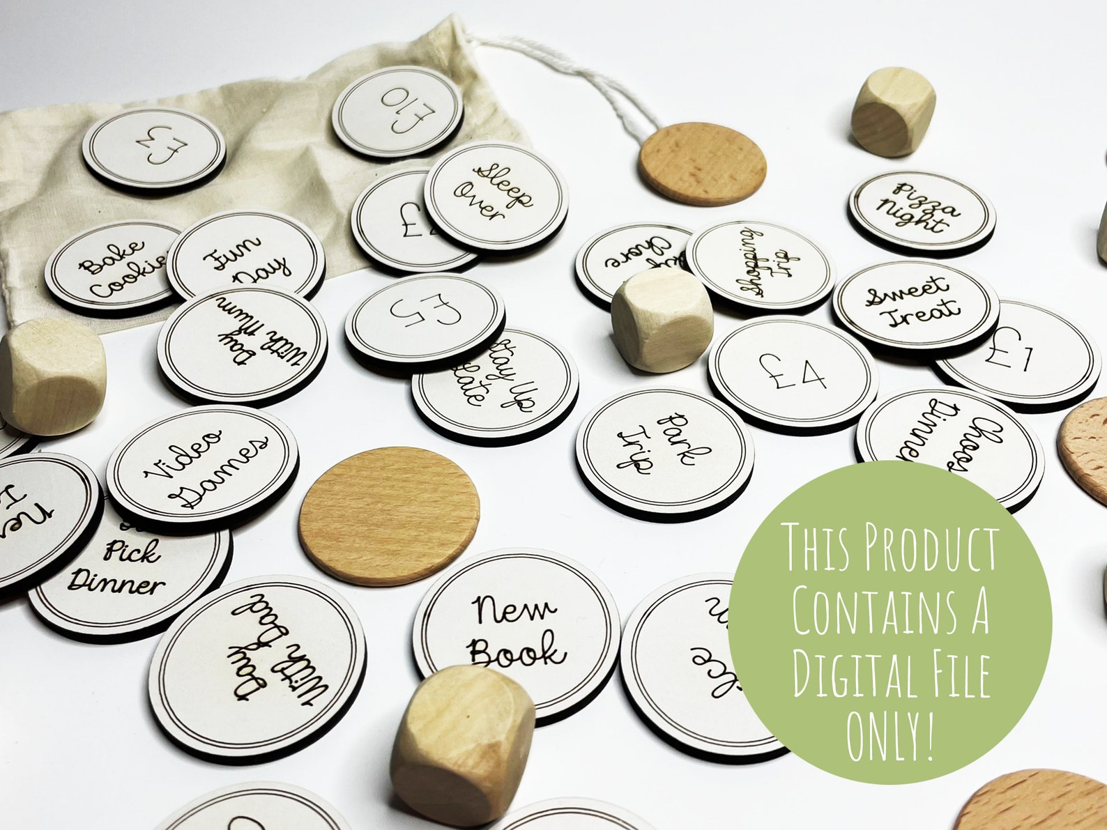 Reward Tokens SVG Chore Tokens SVG Glowforge Laser File - Etsy UK