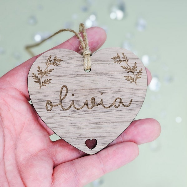 Wooden Heart Tags - Etsy UK