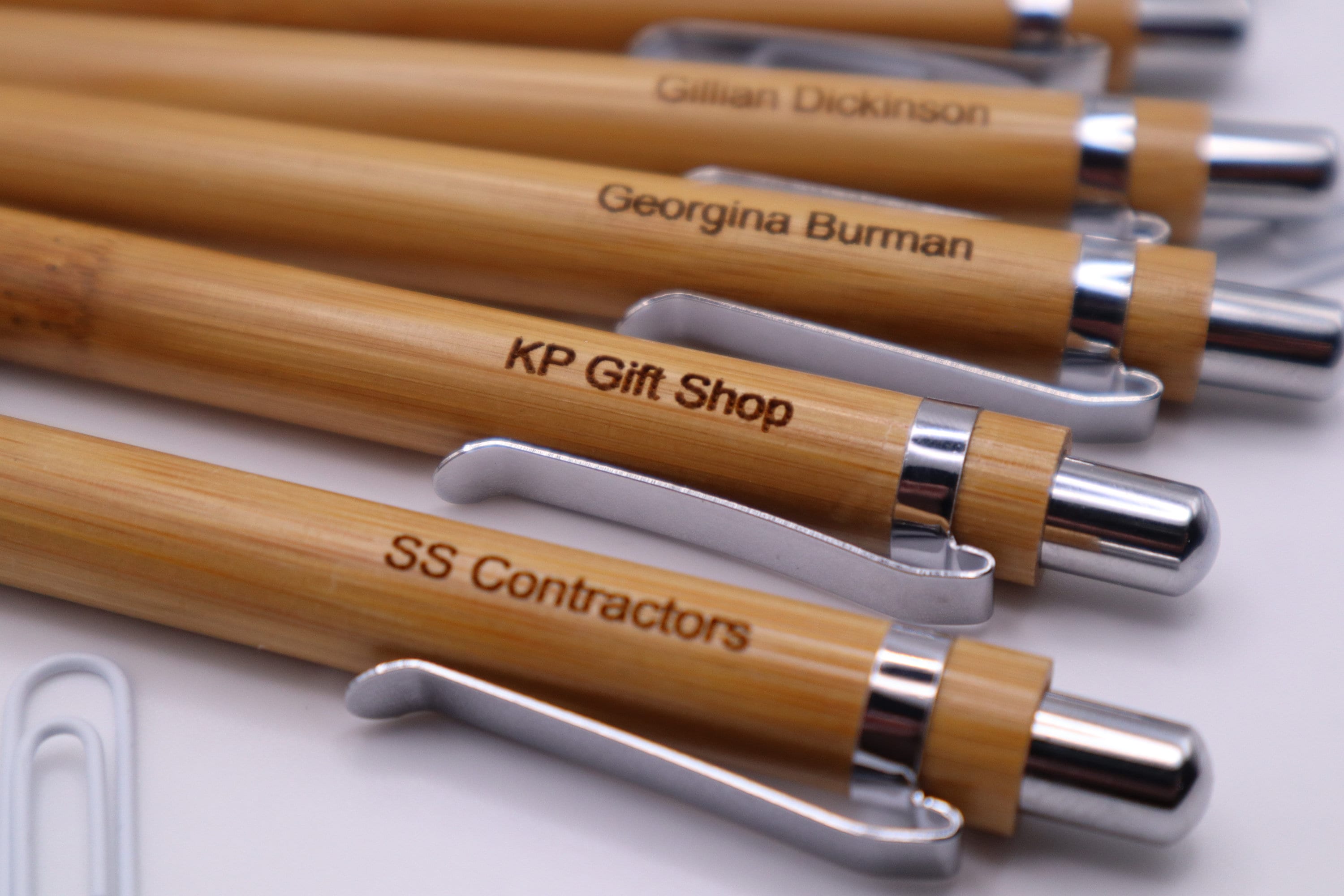 Personalised Engraved Bamboo Pen Natural Wood Pen - Etsy