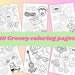 Printable Groovy Coloring Pages for Kids - Etsy
