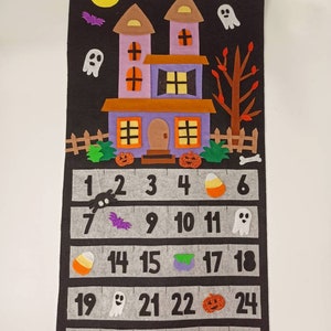 Halloween Advent Calendar Halloween Countdown Decor With - Etsy
