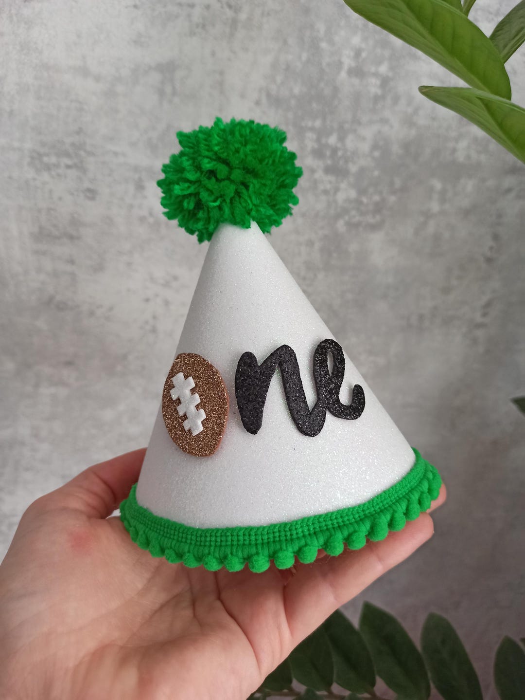 Football Birthday Outfit, One Year Down Birthday Hat, Touchdown ...