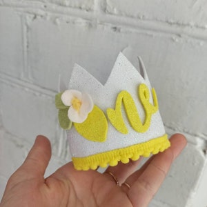 Lemonade Birthday Crown, 1st Birthday Hat With Lemon, Sunshine and ...