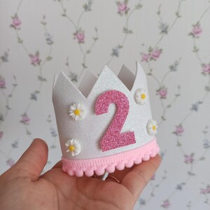 Two Groovy Birthday Crown With Daisy, Flower Power Birthday, Girl 1st ...