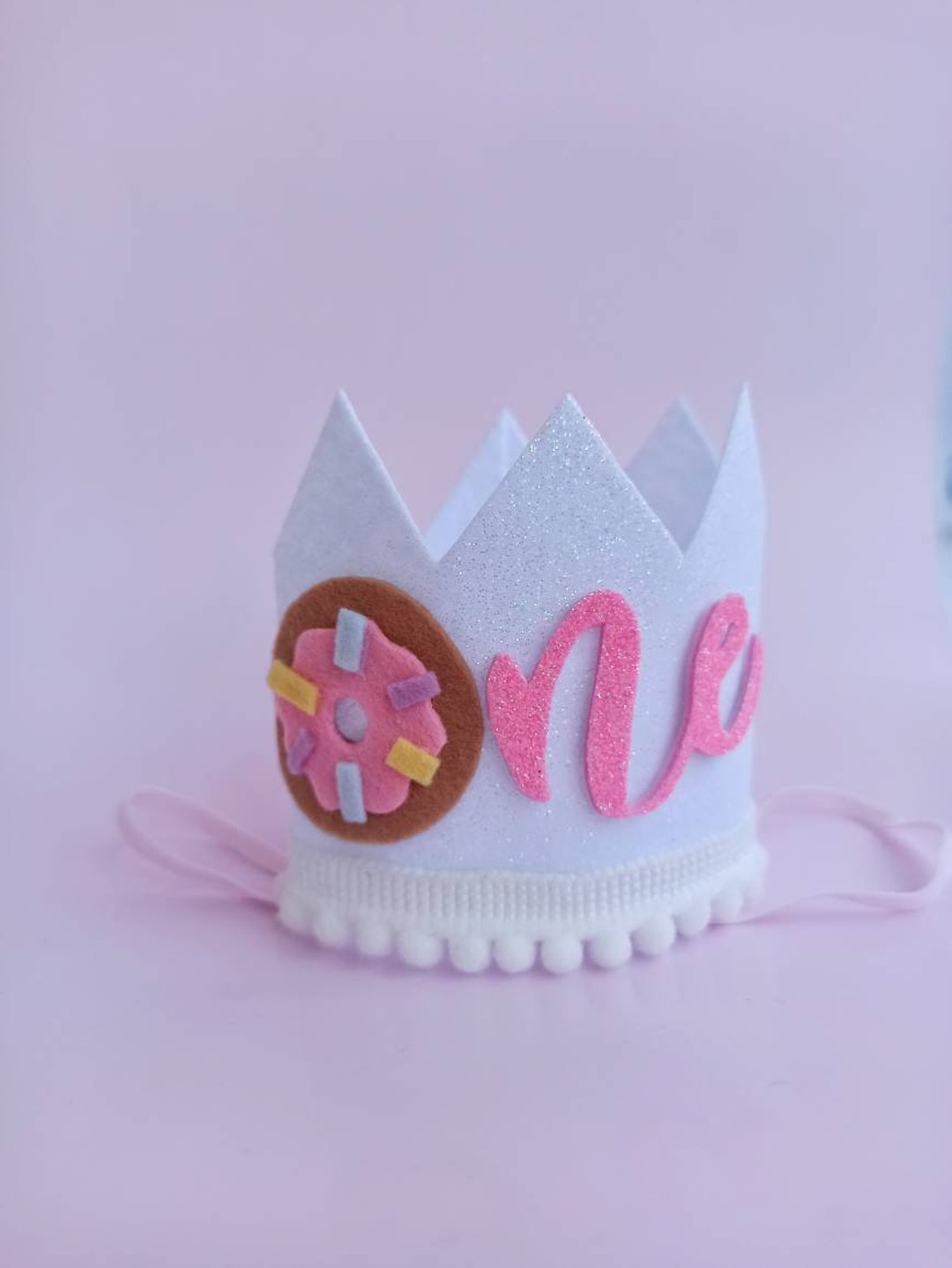 Donut Birthday Crown, Donut Grow up Baby Party Hat, 1st Birthday Crown ...