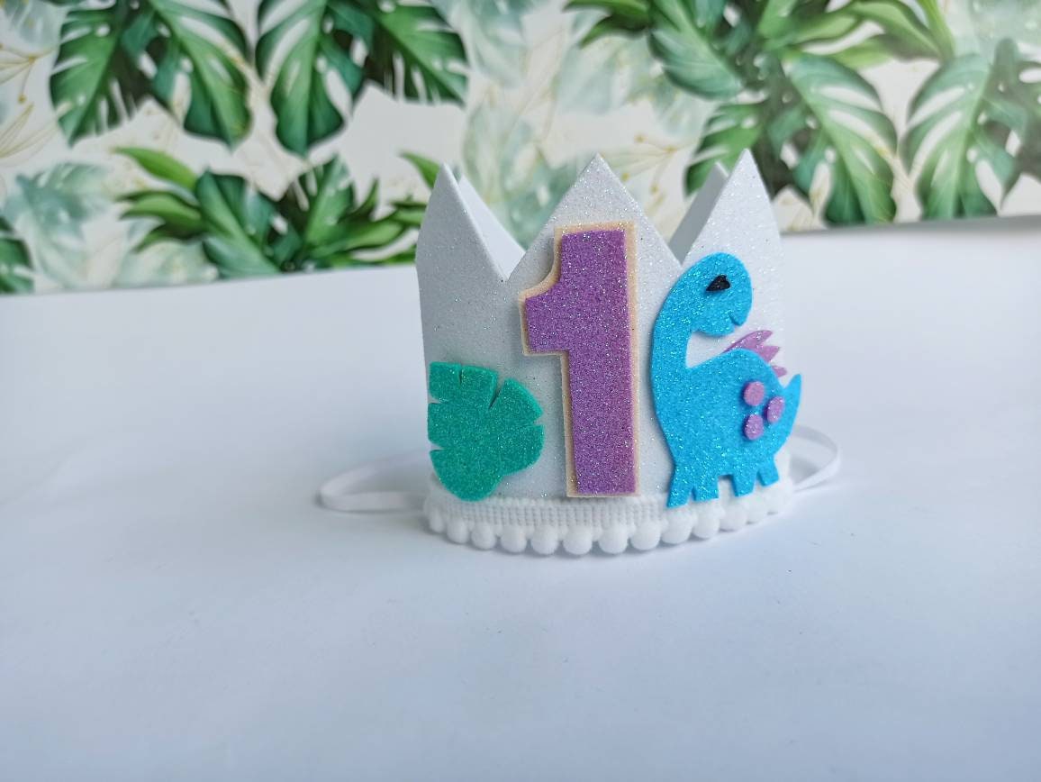 Dinosaur Birthday Crown Boy Dinosaur 1st Birthday Crown - Etsy