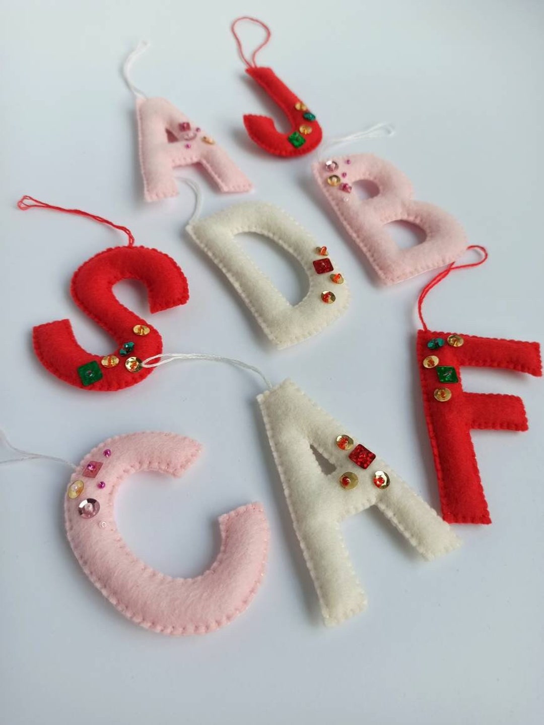 Letters for Stocking and Gifts, Valentine's Day Ornaments, Christmas ...