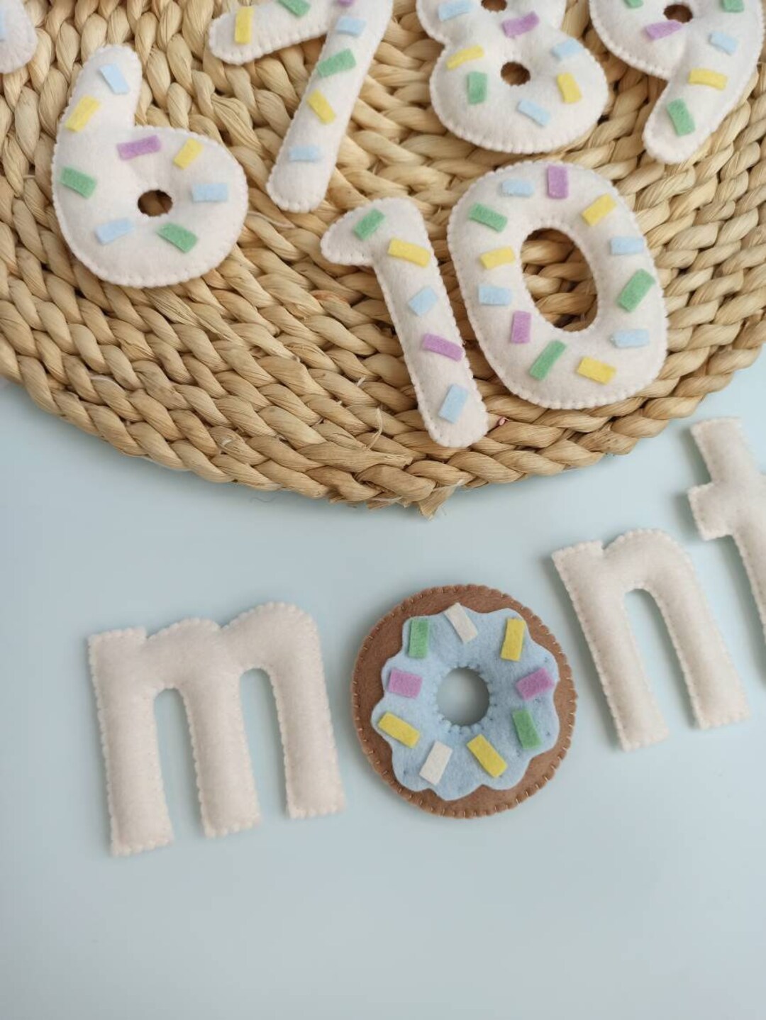 Baby Monthly Milestone, Milestone Cards, Donut Milestone Numbers, Baby ...