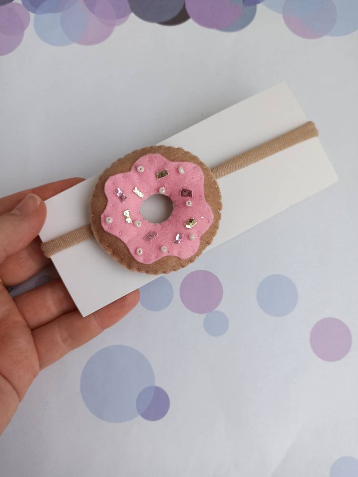 Donut Headband for Girls, Donut Birthday Crown, Baby Donut Photo Props ...