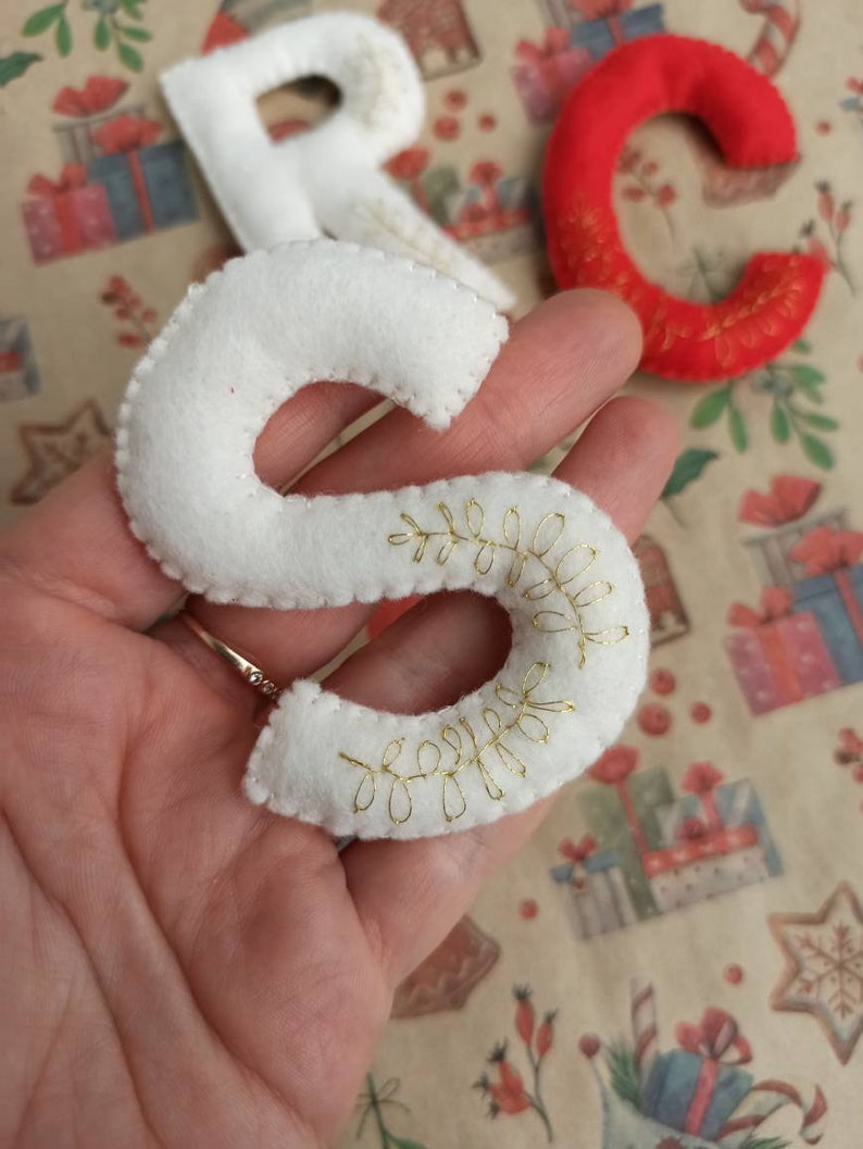 Letters for Stockings and Gifts Christmas Ornaments | Etsy