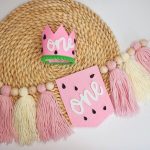 Watermelon 1st Birthday Crown, One in A Melon Birthday Hat, Fruit ...