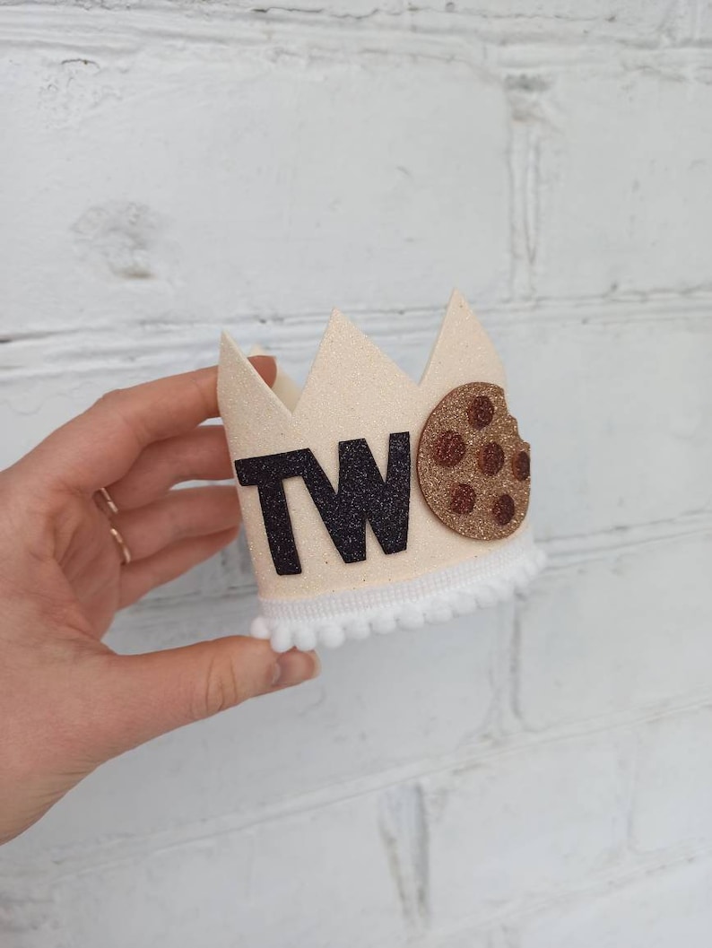 Milk & Cookies Birthday Crown, Milk and Cookies Party Crown, Chocolate ...