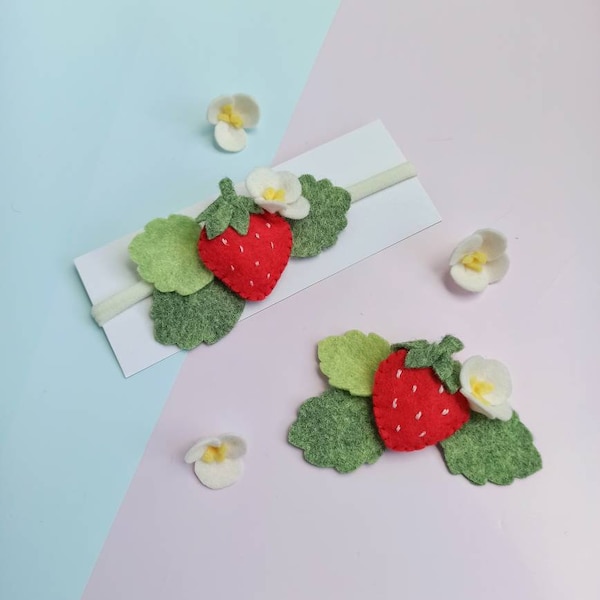 Felt Strawberry - Etsy