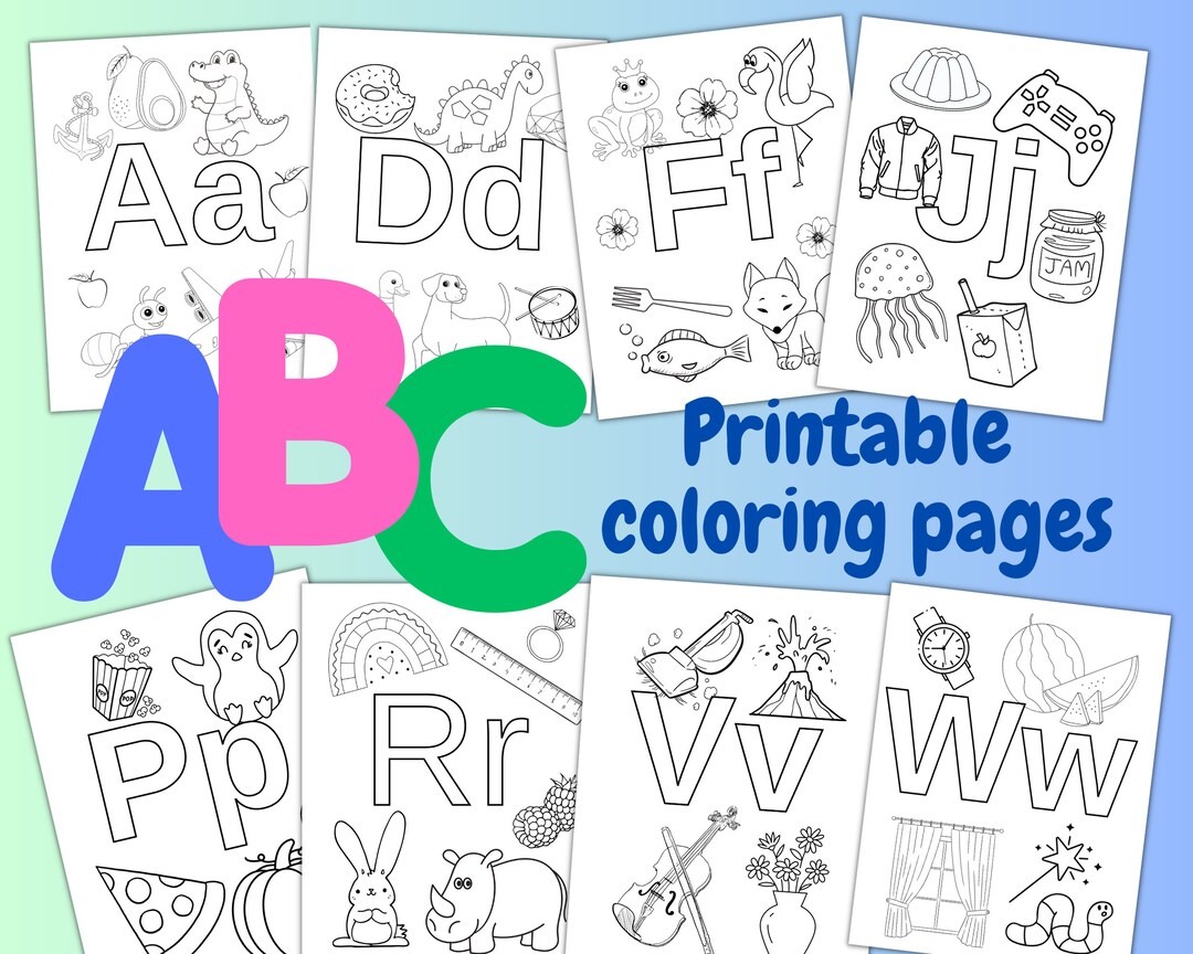 Coloring Pages With English Alphabet for Kids, Letters Coloring Pages ...
