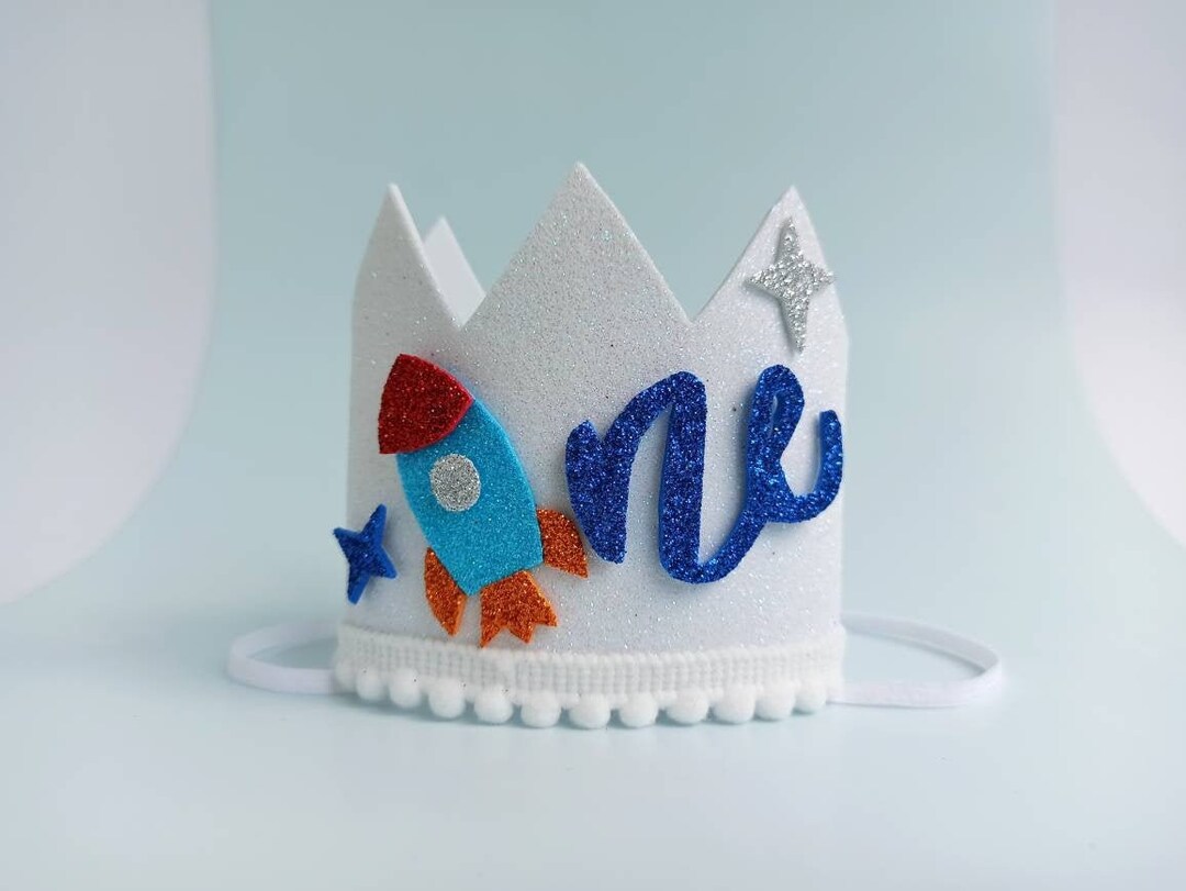 Space 1st Birthday Crown Outer Space Birthday Hat - Etsy