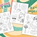 Coloring Pages Set With Groovy Theme, Retro Coloring - Etsy