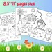 Farm Animals Birthday Coloring Book, on the Farm Coloring Pages - Etsy