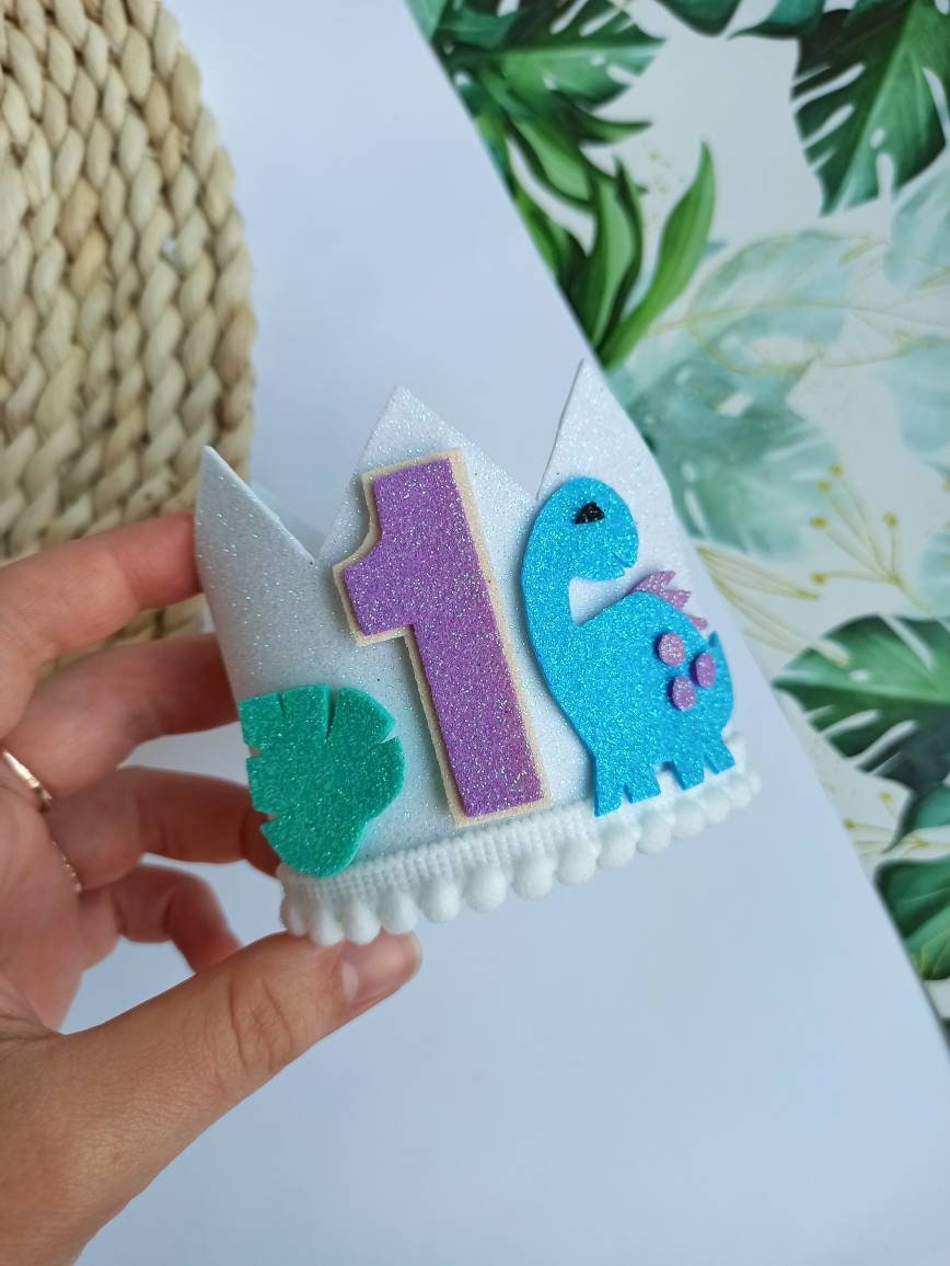 Dinosaur Birthday Crown Boy Dinosaur 1st Birthday Crown - Etsy