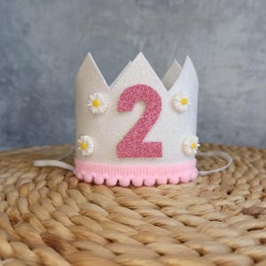 Two Groovy Birthday Crown With Daisy, Flower Power Birthday, Girl 1st ...