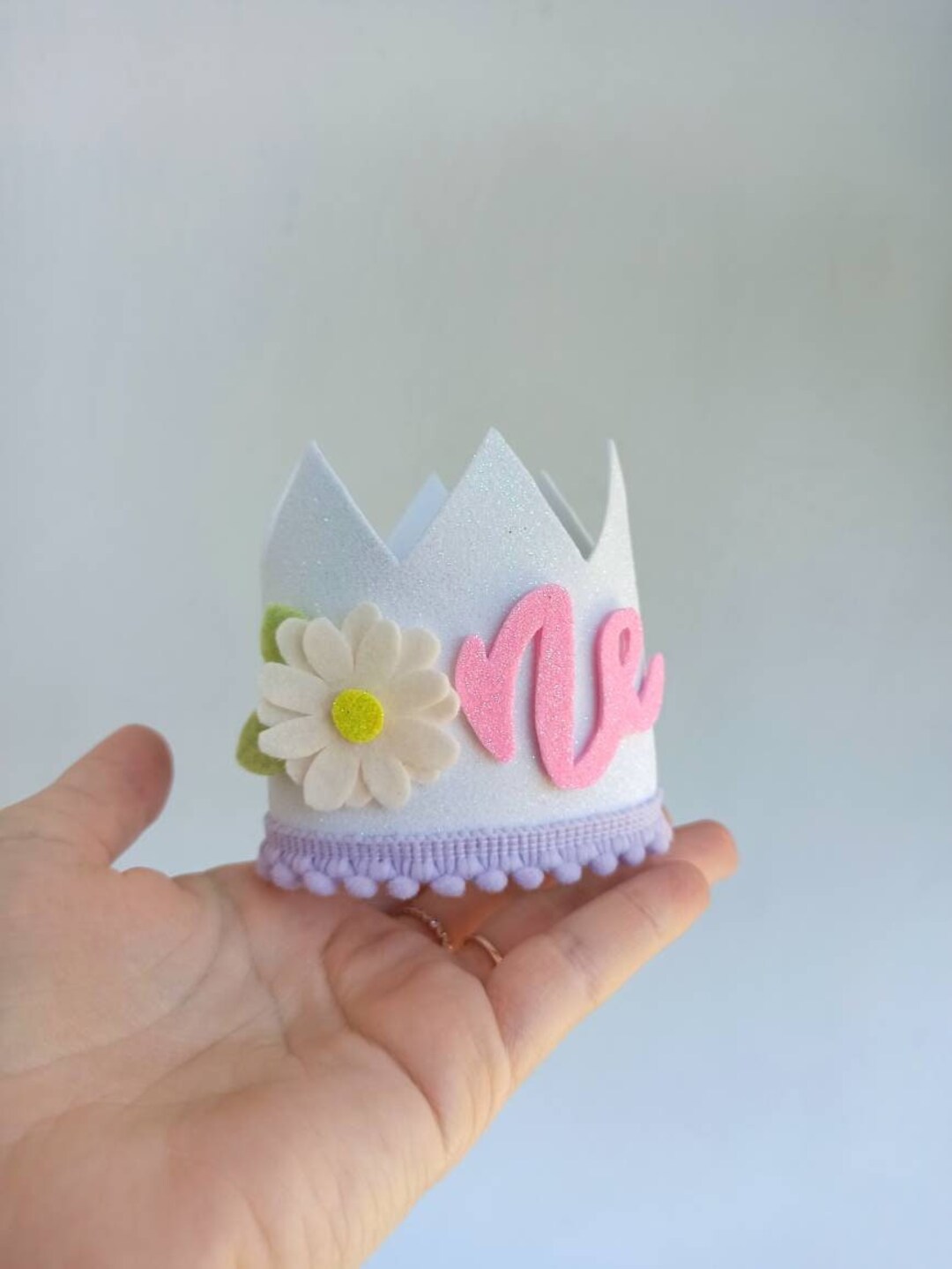 Girl 1st Birthday Party Crown, Daisy 1st Birthday Crown, Groovy One ...