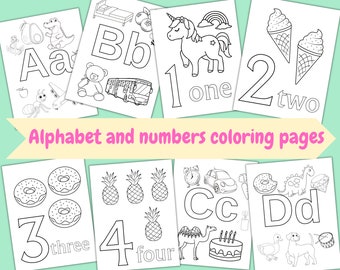Kids Printable Coloring Pages Alphabet and Numbers Print and Color Kids ...