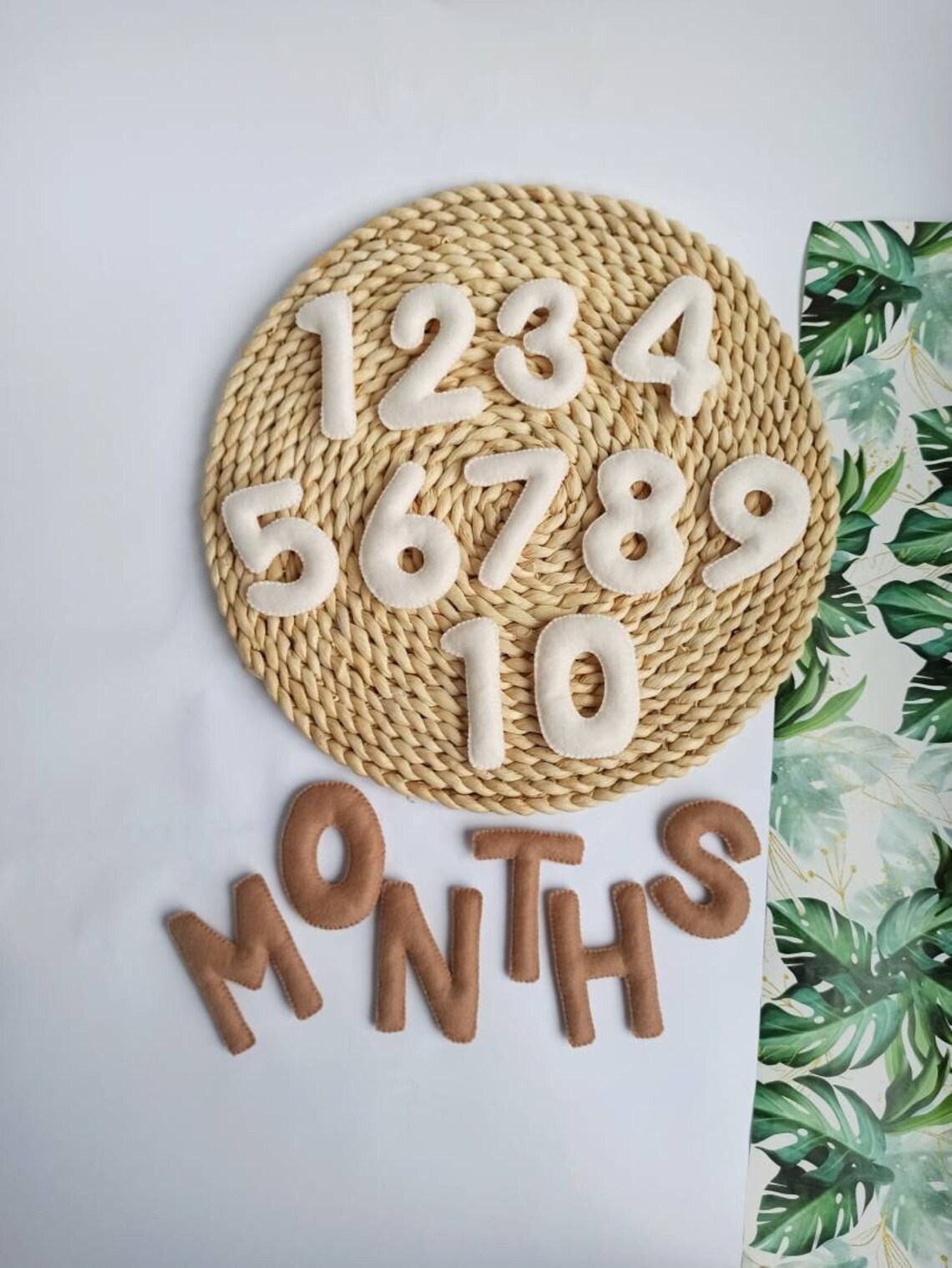 Felt Baby Milestone Numbers Baby Milestone Cards Pregnancy - Etsy