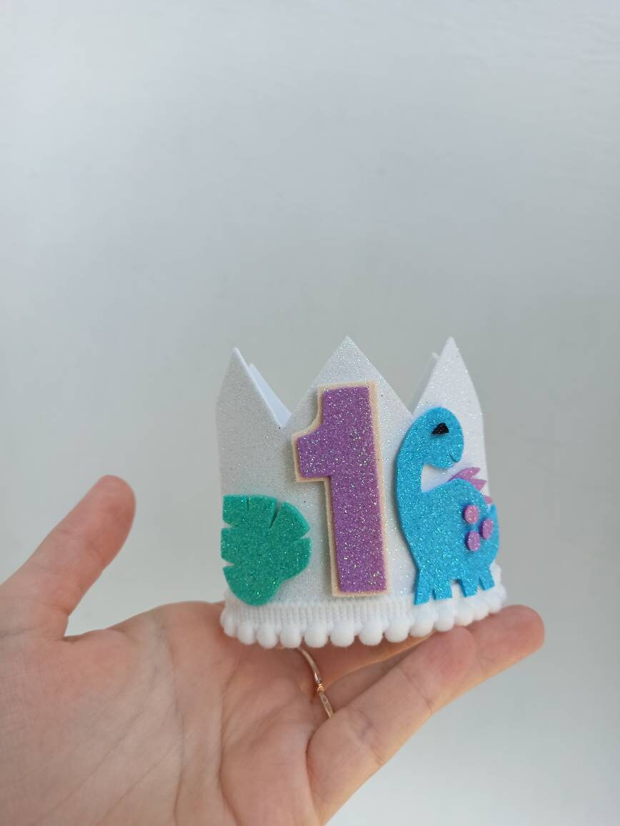 Dinosaur Birthday Crown Boy Dinosaur 1st Birthday Crown - Etsy