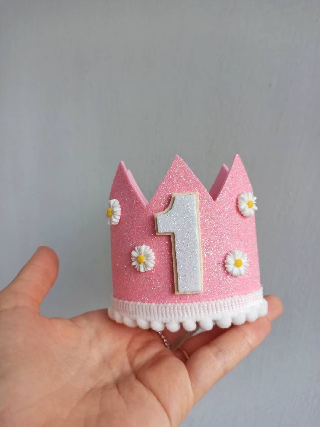 Flower Power 1st Birthday Crown, Groovy One Crown, Daisy First Birthday ...