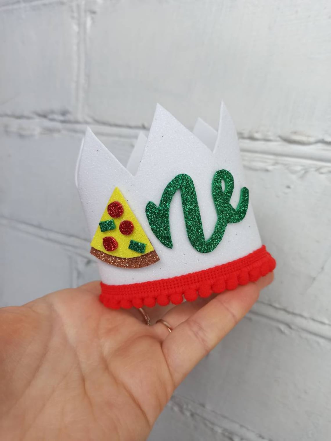 Pizza Party Hat 1st Birthday Crown Pizza Birthday Party - Etsy