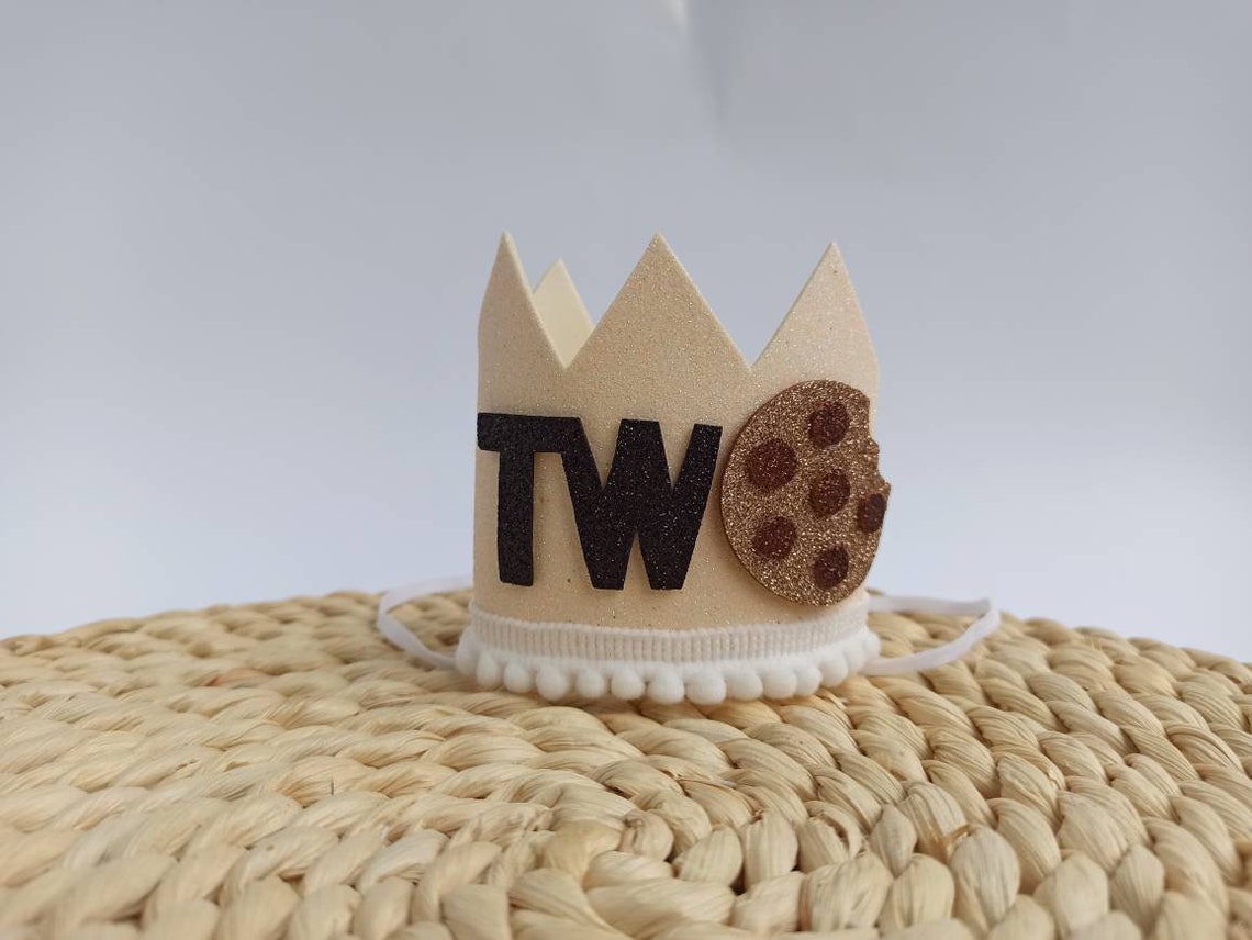Milk & Cookies Birthday Crown, Milk and Cookies Party Crown, Chocolate ...