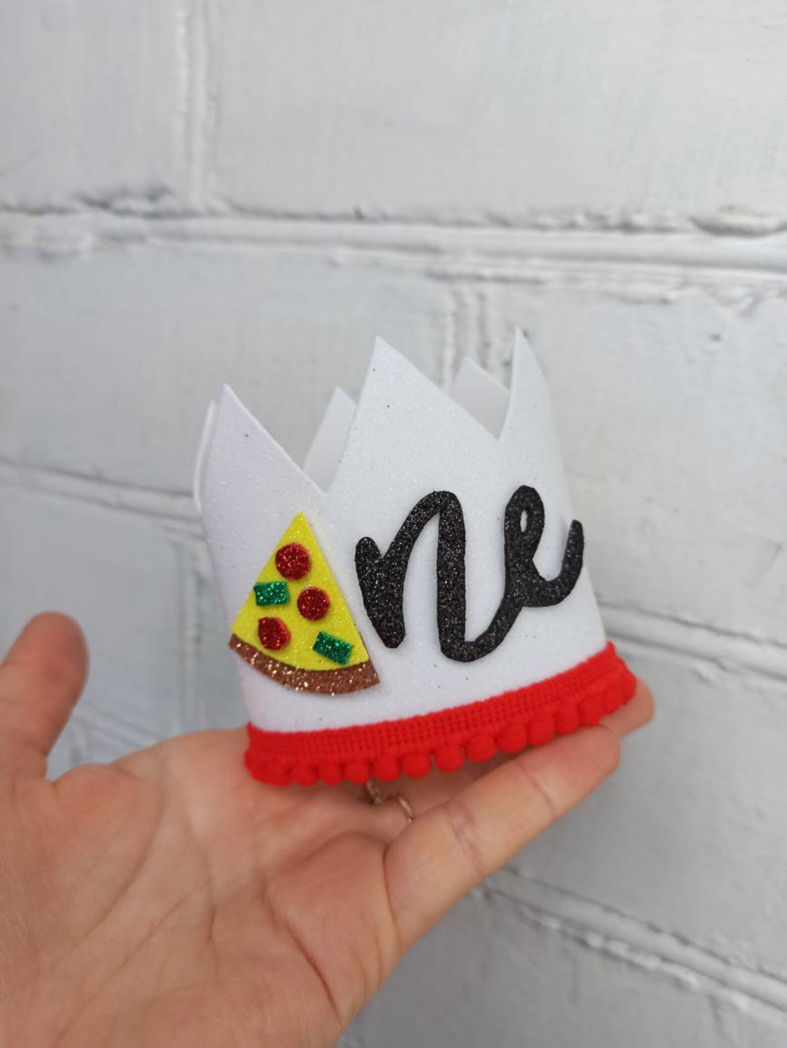 Pizza 1st Birthday Crown, Pizza Birthday Party, Pizza Birthday Decor ...