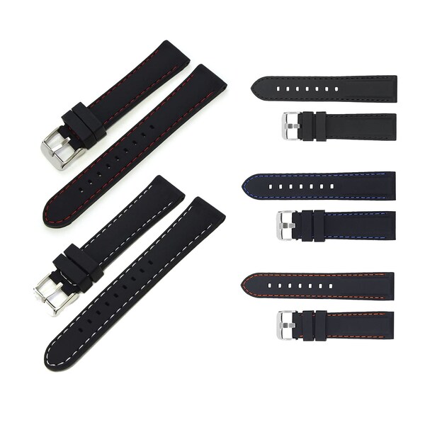 Orange Rubber Watch Strap 20mm No Clasp - Etsy