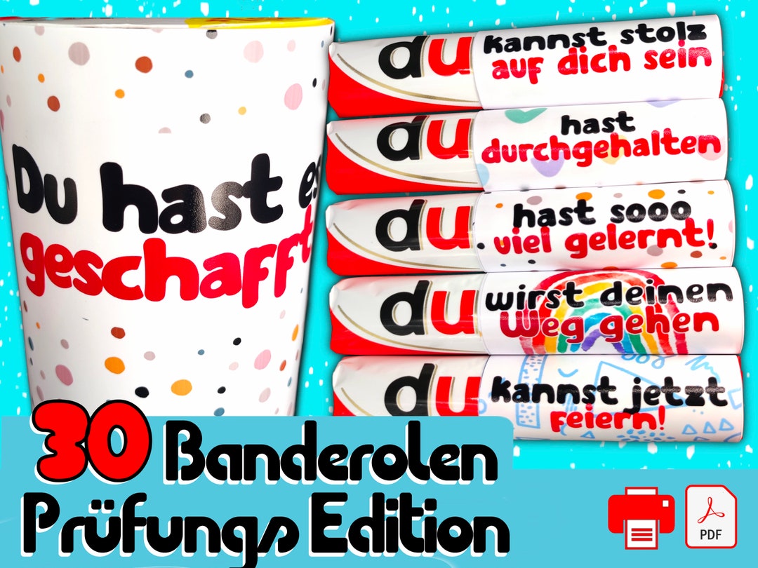 Download:30 Universal Duplo Abitur Labels Driving School, Exam ...