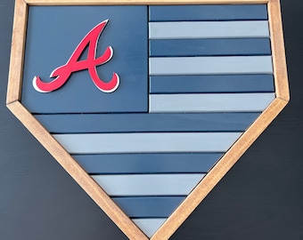 Braves Wooden Sign - Etsy