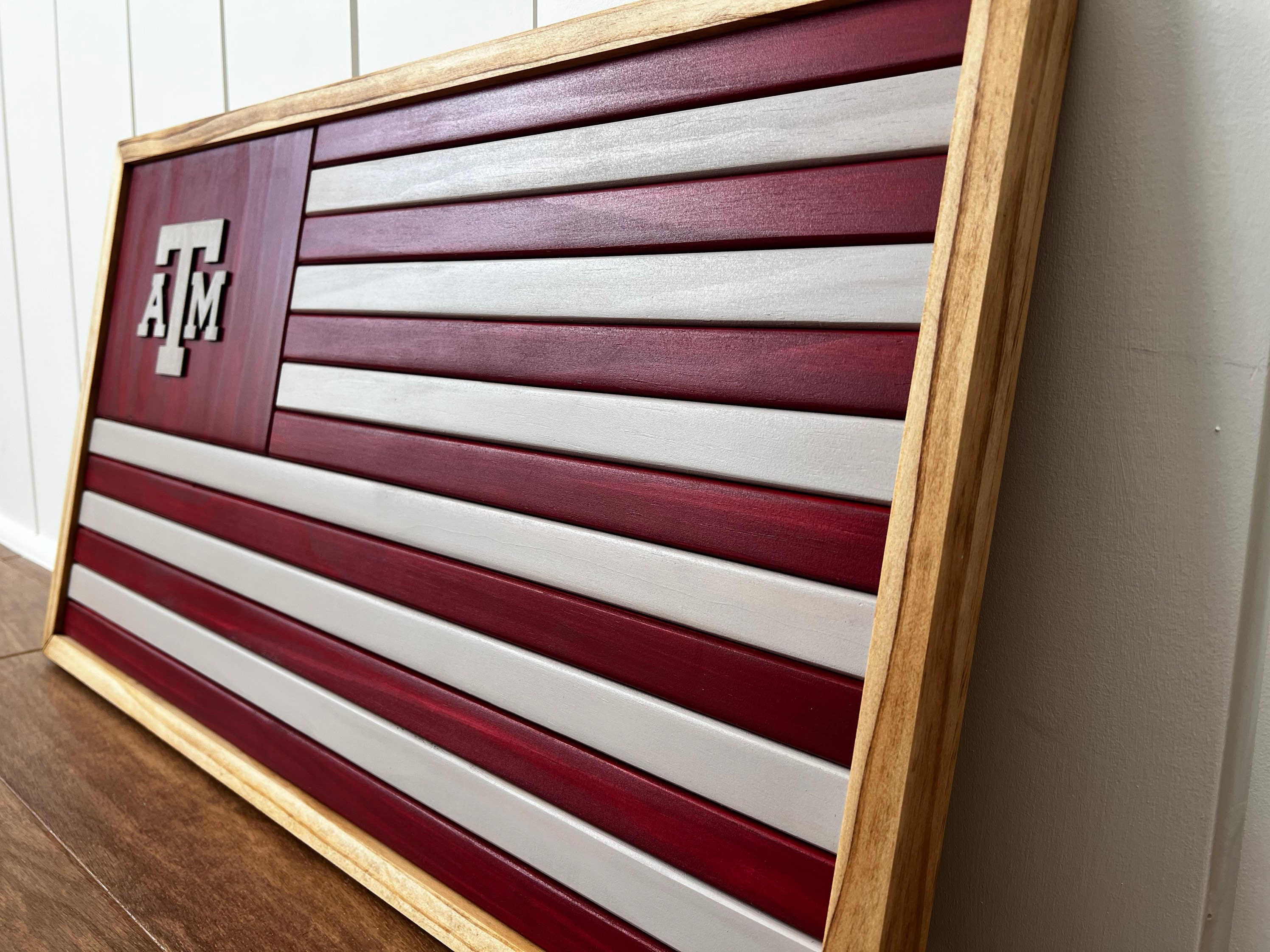 Texas A&M, Wooden Flag, Sign, Gift for Aggies Fan - Etsy