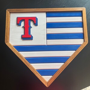 MLB, Home Plate Flag, Wood Sign, Baseball Gift, Baseball Sign - Etsy