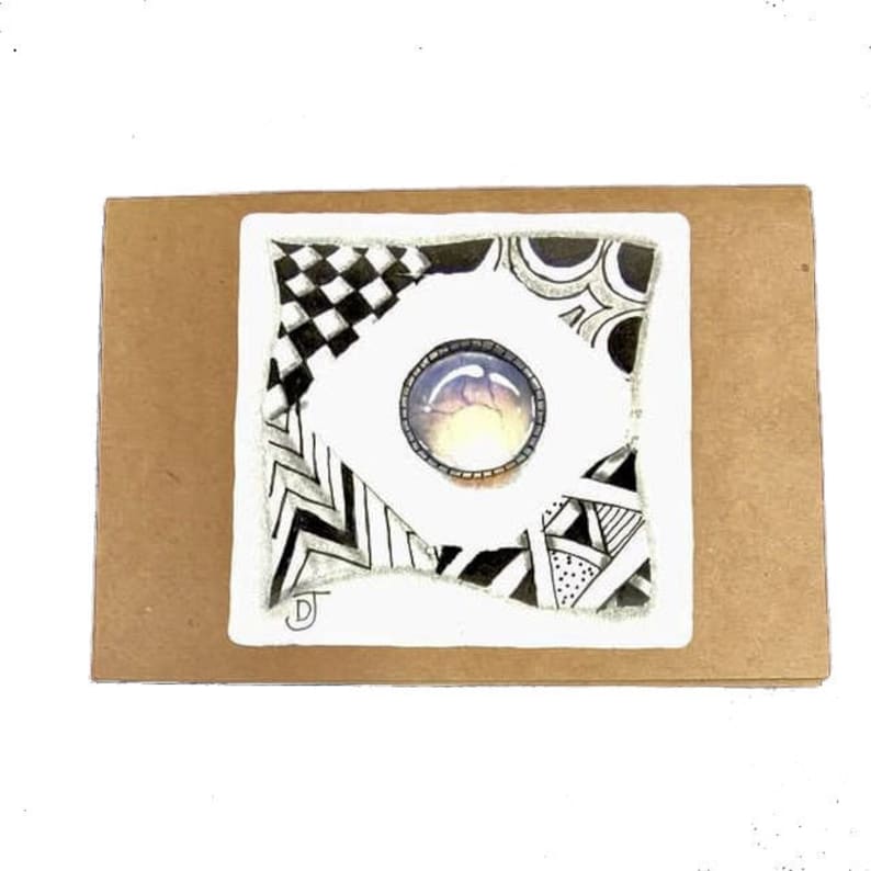 Zen Gems Zentangle® Inspired Art Project Tutorial - Etsy