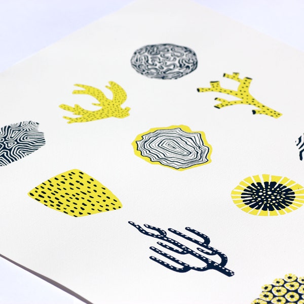 Yellow Screenprint Print - Etsy