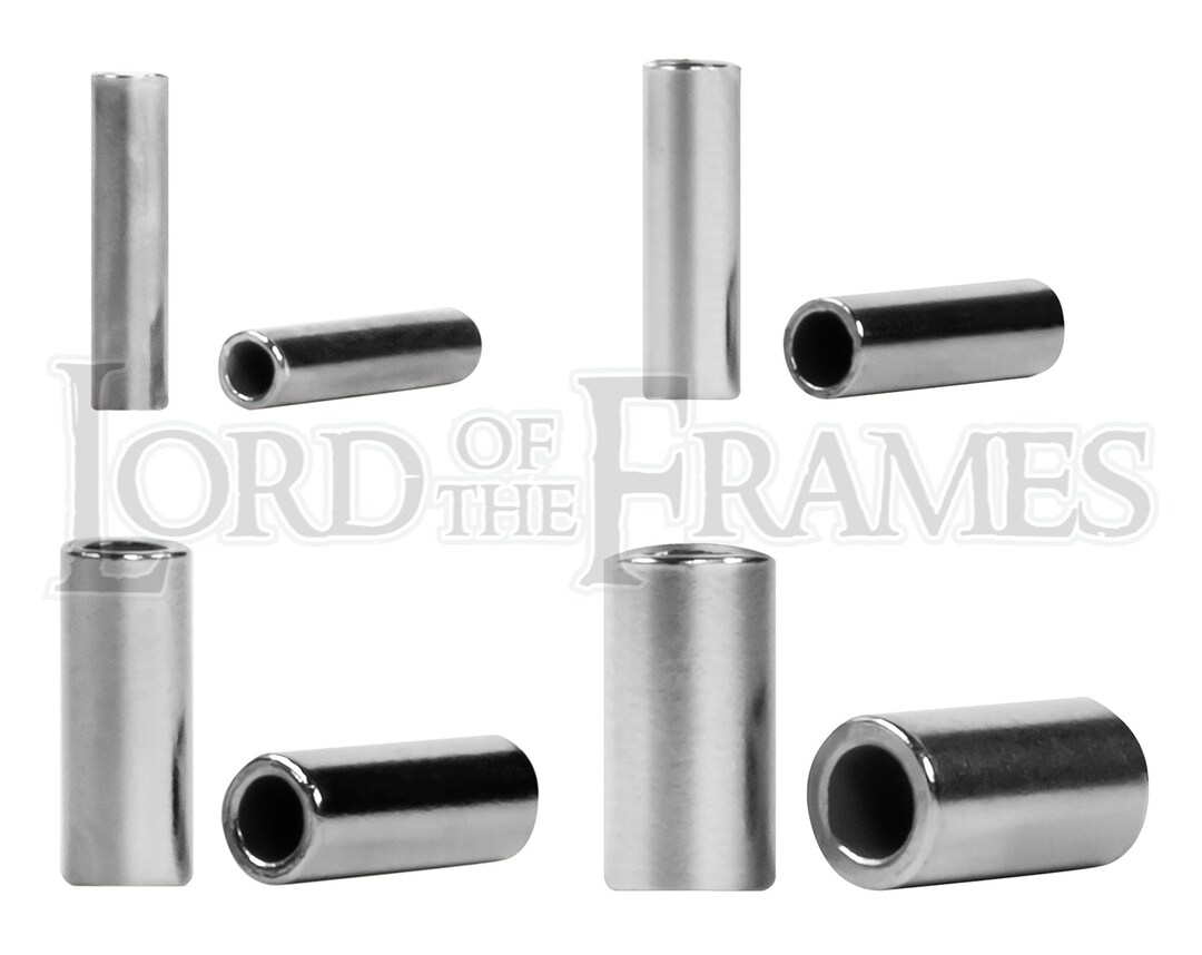 500 X Crimping Ferrules Silver 1.6mm 2.1mm 2.5mm 3.2mm Hang Picture ...