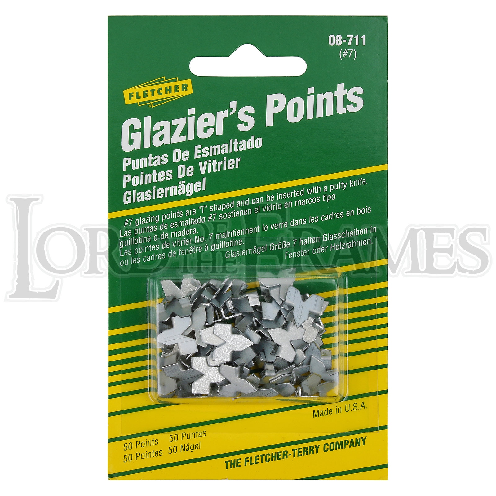 Fletcher PUSH POINTS Tabs for Picture Frame Framing Window Glazing ...